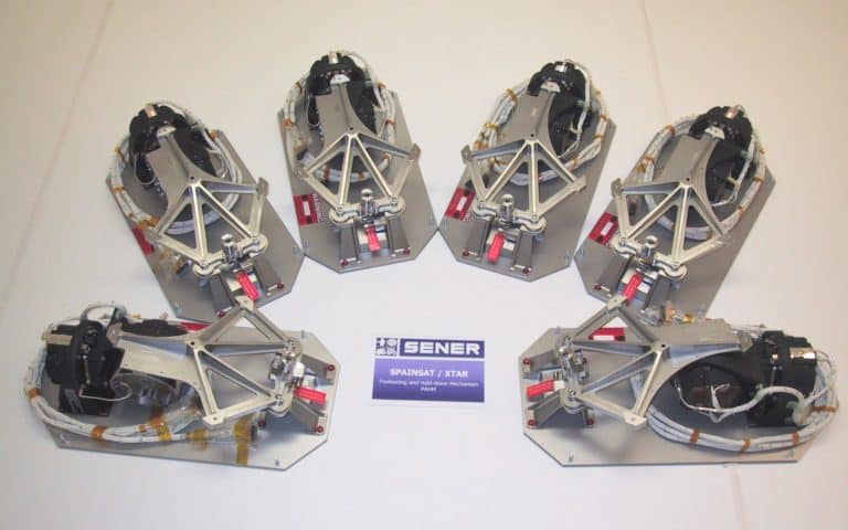 Antenna deployment and pointing mechanism XTAR & SPAINSAT - Sener